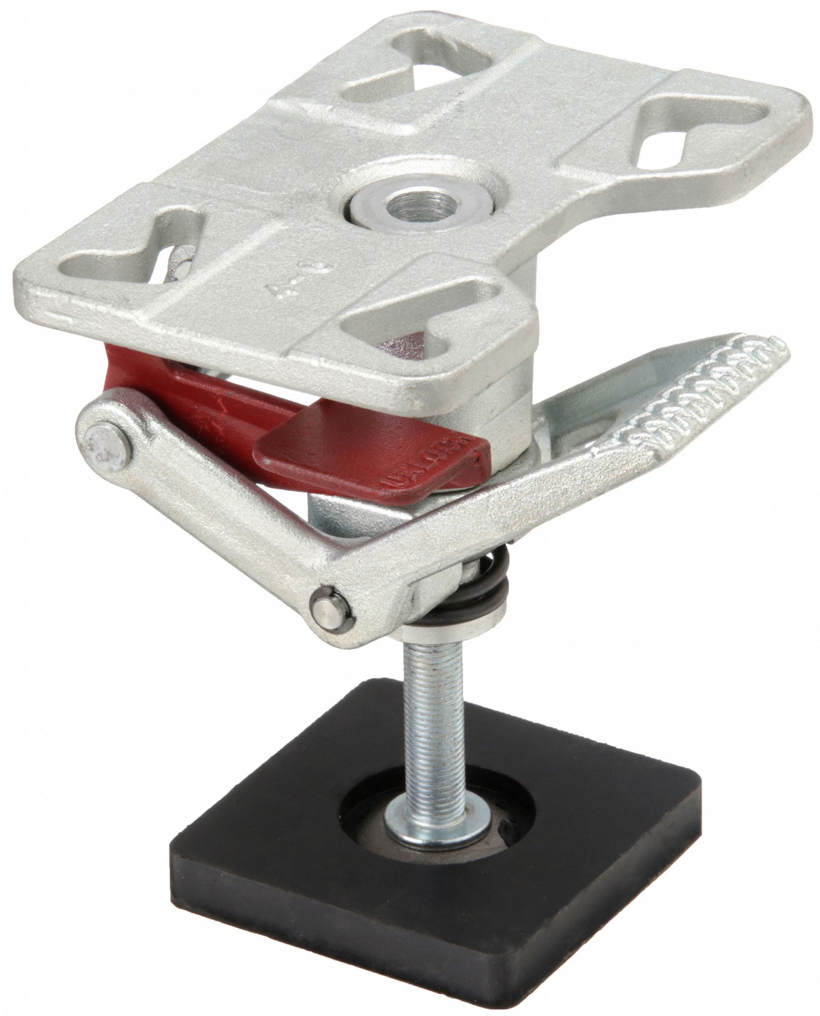 For 4 in_5 in_6 in Wheel Dia, Steel, Adjustable-Height Floor Lock - 2EMZ8|2EMZ8 - Grainger