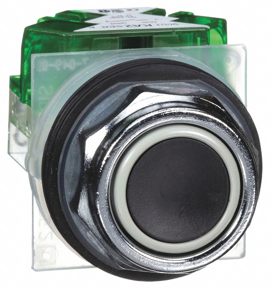 SCHNEIDER ELECTRIC, Non-Illuminated, Flush Profile, Flush Push Button ...