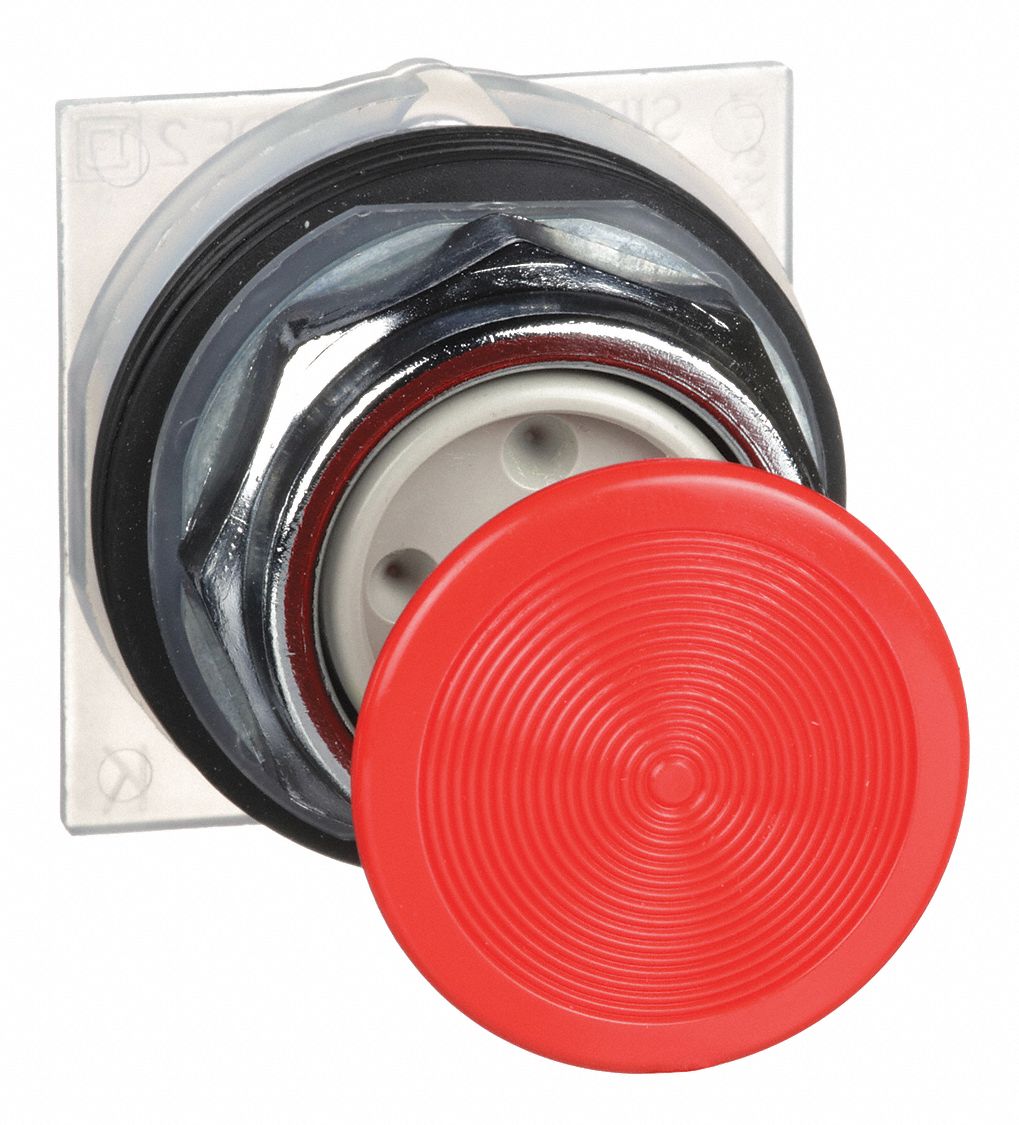 SCHNEIDER ELECTRIC, 30 mm Mounting Size, Metallic, Mushroom Head Push ... SCHNEIDER ELECTRIC, 30 mm Mounting Size, Metallic, Mushroom Head Push ...
