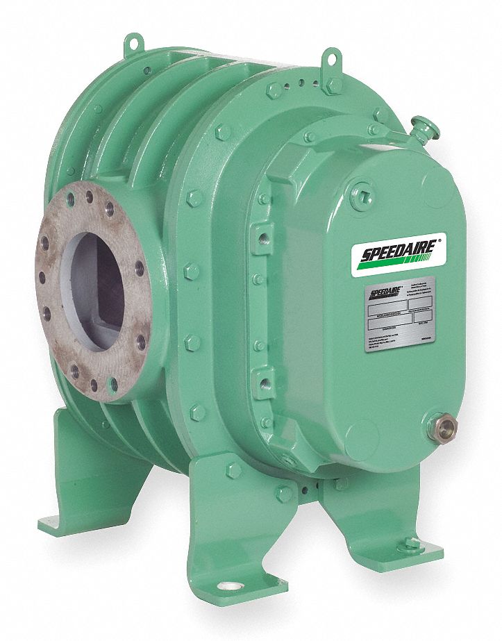 Vertical Bottom Hand, 4 in (F)NPT, Positive Displacement Blower - 2EPU6 ...