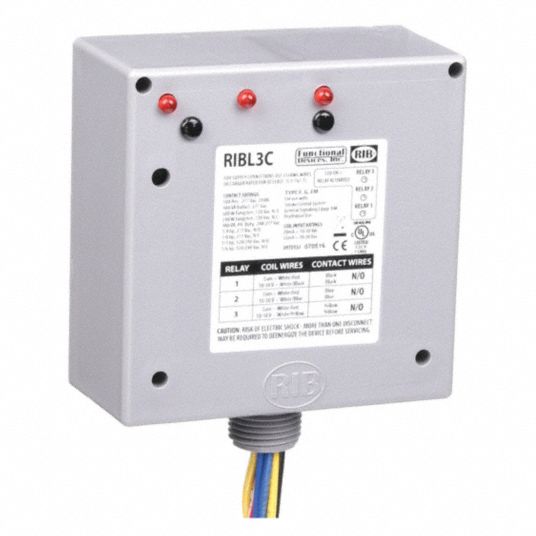 FUNCTIONAL DEVICES INC / RIB, 10 to 30V AC/DC, 10A @ 277V, Enclosed Pre ...