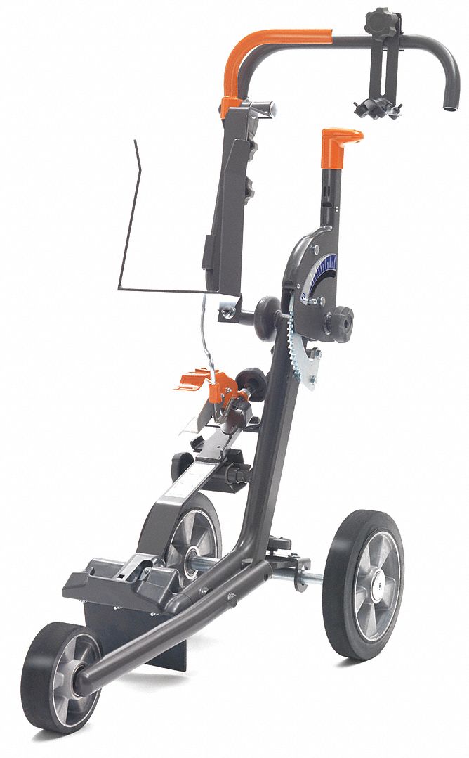 HUSQVARNA, 33 in Lg, 28 in Wd, Power Cutter Cart - 2ETR2|KV 9/12 - Grainger