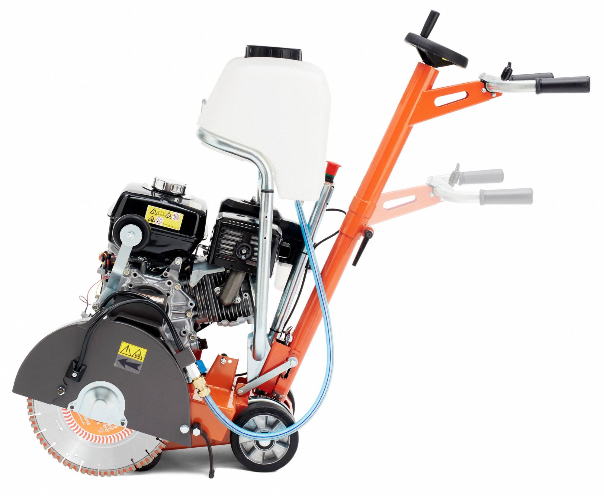 HUSQVARNA Walk-Behind Concrete Saw: 6 1/2 in Blade Dia., Dry, 1 1/2 in ...