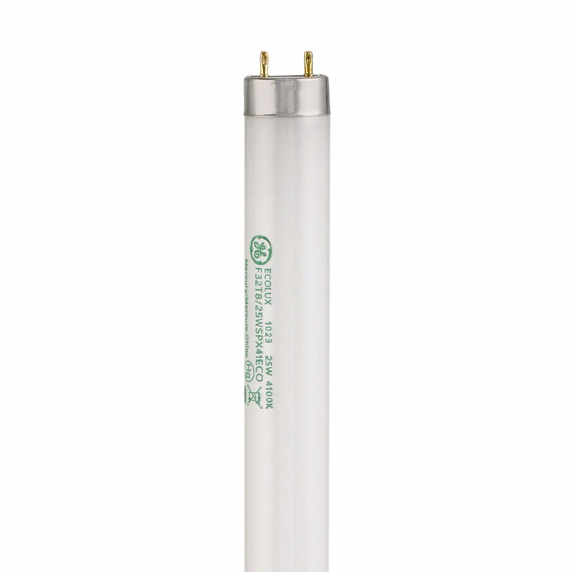 GE LAMPS, 4 ft Nominal Lg, T8, Linear Fluorescent Bulb - 2ETR8|F32T8/25W/SPX41/ECO - Grainger