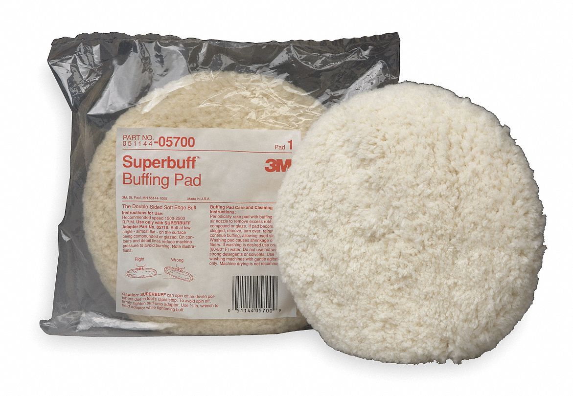 Buffing Pad,9 In - Grainger
