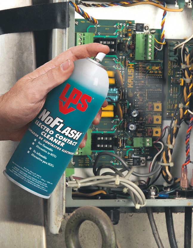 LPS Contact Cleaner: Aerosol Spray Can, 12 oz, Liquid, NoFlash®, Safe ...