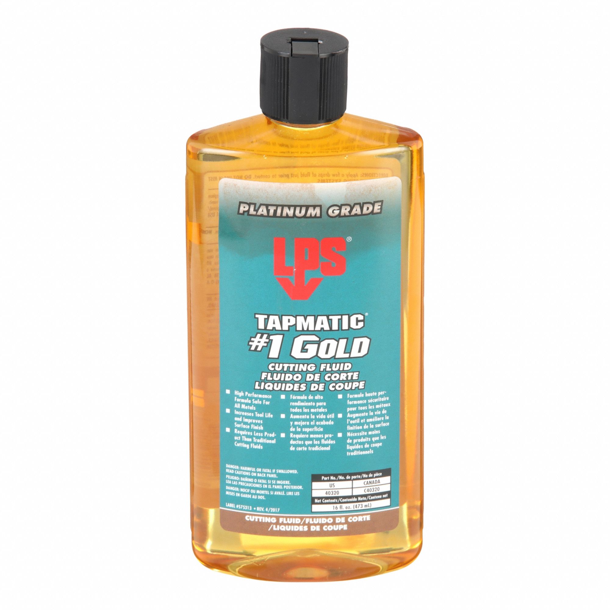 LPS, Tapmatic #1 Gold, 16 fl oz, Cutting Fluid - 2F021|40320 - Grainger