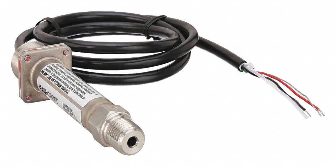 0 psi to 5,000 psi, 4 to 20mA DC, Pressure Transmitter - 2F255|K17M0242C1 5000# - Grainger