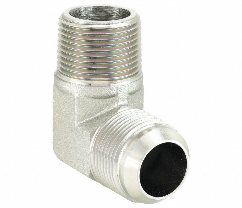 AEROQUIP Adaptador de Manguera Hidráulica, Codo de 90°, Macho NPT a Macho JIC, Codo 90 ...