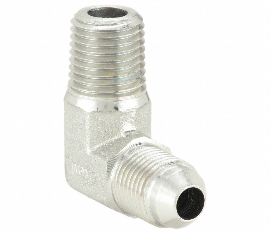 AEROQUIP Adaptador de Manguera Hidráulica, Codo de 90°, Macho NPT a Macho JIC, Codo 90 ...