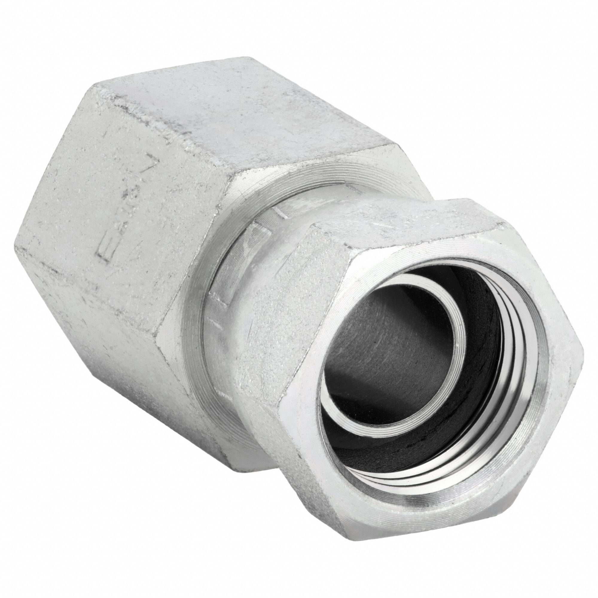 1/2 in x 1/2 in Fitting Size, Female x Female, Hydraulic Hose Adapter ...