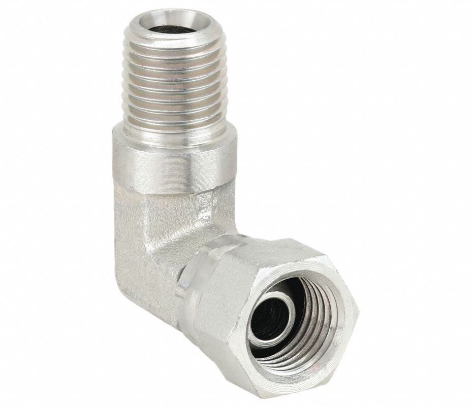 AEROQUIP Adaptador de Manguera Hidráulica, Codo de 90°, Macho NPT a Hembra NPSM Giratorio, Codo ...