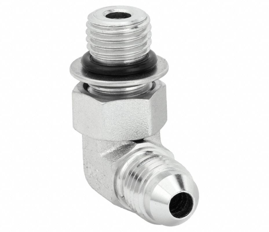 AEROQUIP Adaptador de Manguera Hidráulica, Codo de 90°, Macho SAE a Macho JIC, Codo 90° - 2F403 ...