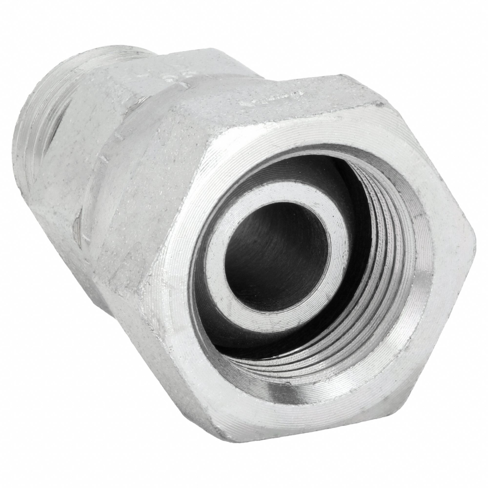 AEROQUIP Adaptador de Manguera Hidráulica, Recto, SAE Macho a NPSM Hembra Giratorio, Tubería ...