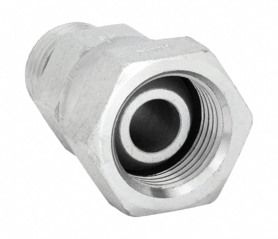 AEROQUIP Adaptador de Manguera Hidráulica, Recto, SAE Macho a NPSM Hembra Giratorio, Tubería ...