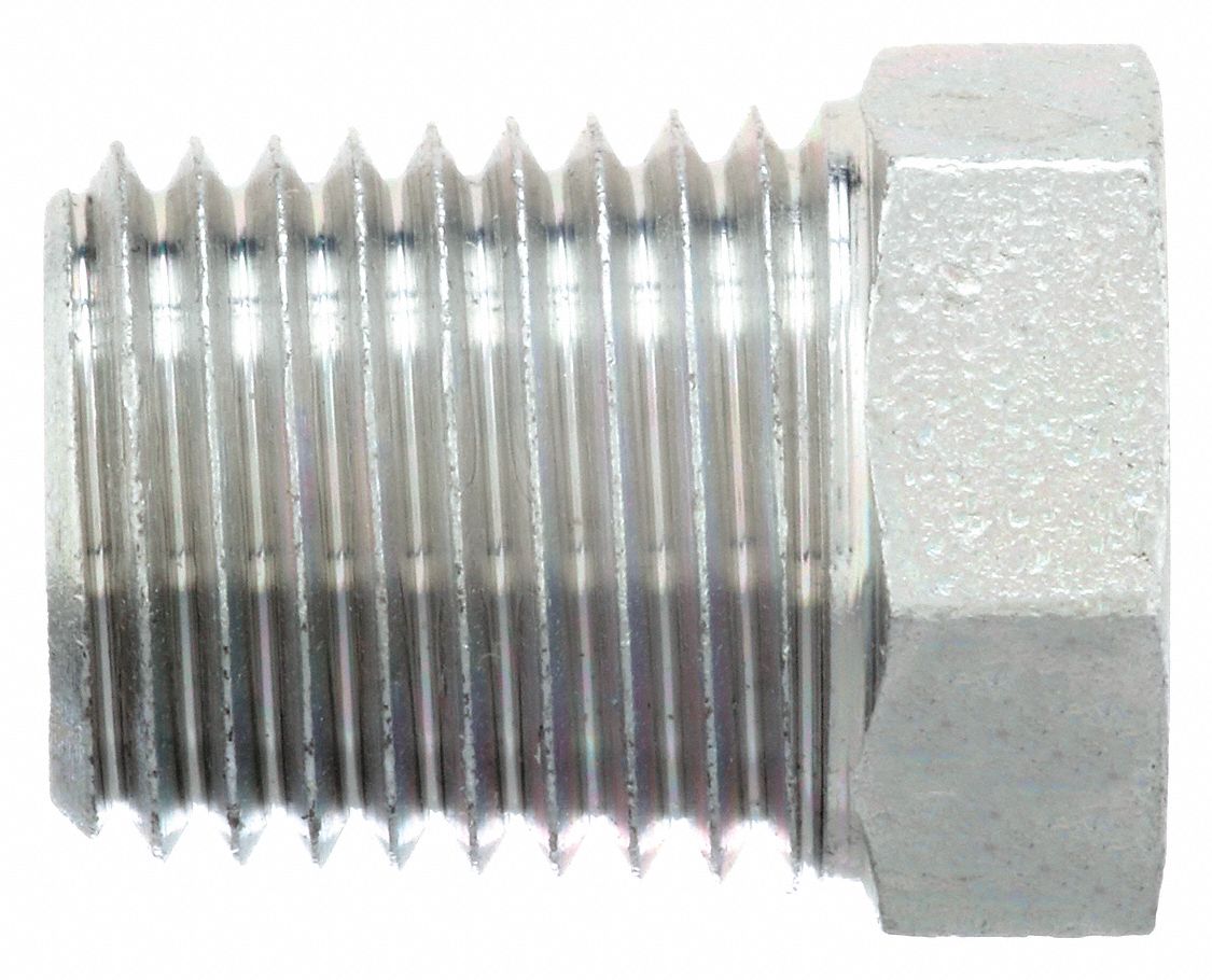Carbon Steel, 1/8 in Fitting Size, Hydraulic Hose Plug - 2F441|2082-2S ...
