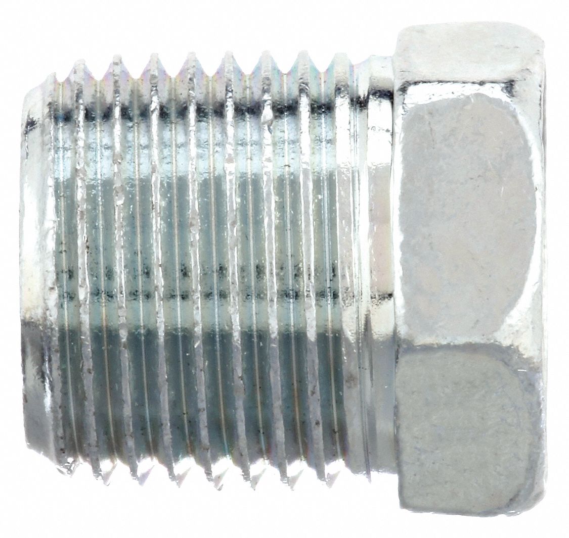 Carbon Steel, 3/8 in Fitting Size, Hydraulic Hose Plug - 2F445|2082-6S ...