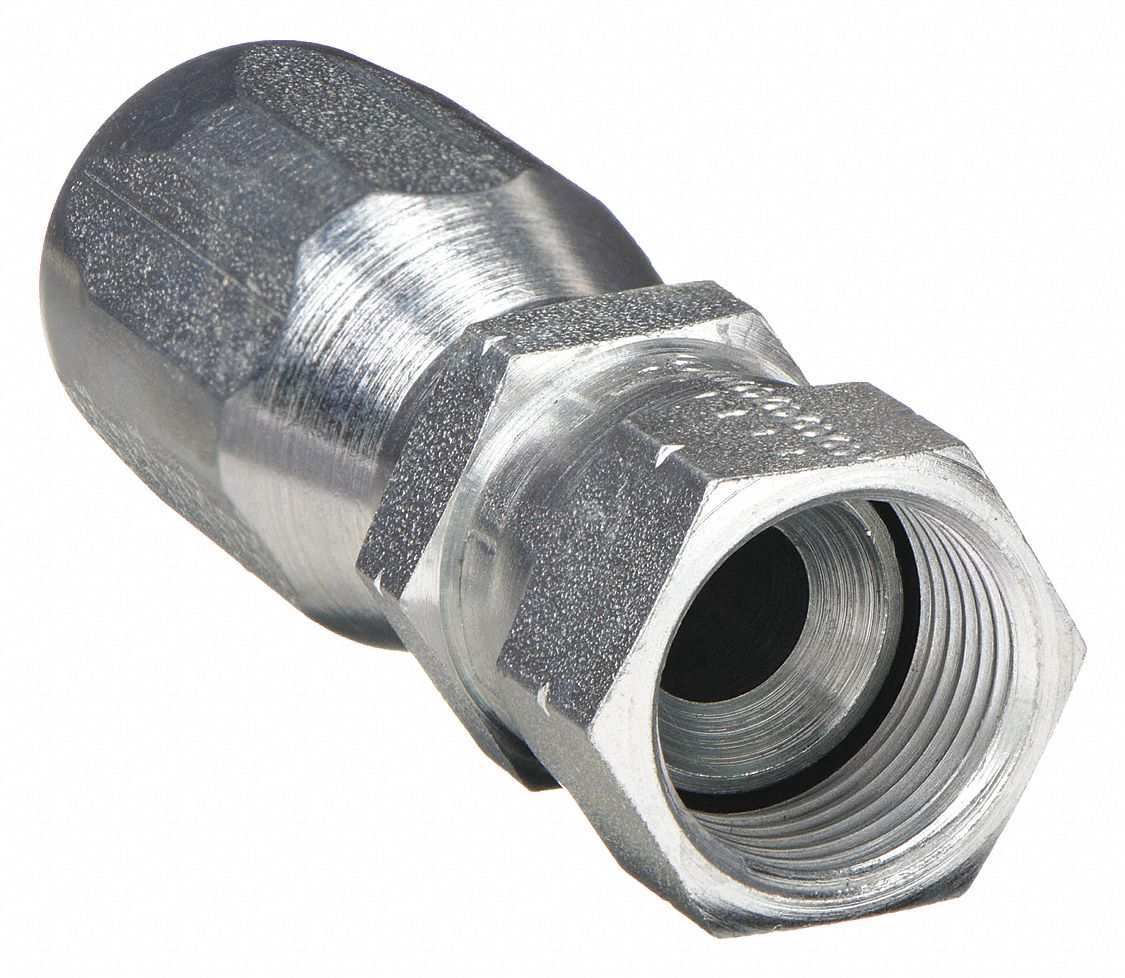 -6 For Hose Dash Size, 5/8 in x 3/8 in Fitting Size, Hydraulic Hose ...