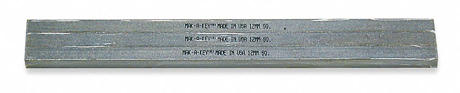 Key Stock,Over,12 In L,1/2 x 1/2,PK3 - Grainger