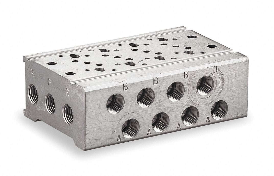 Base-Mounted Body, 0°F to 122°F, Manifold - 2F883|SMH51N-04 - Grainger