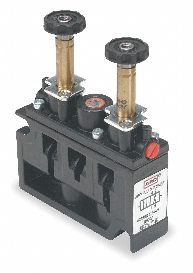ARO, Alpha, Four-Way / Two-Position, Solenoid Air Control Valve - 2F991|A222SD-000-N - Grainger