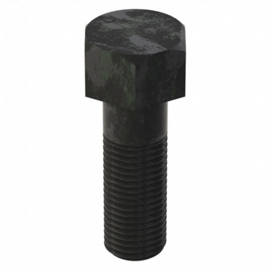 1-1/2"-6, Hex Head Cap Screw, 4 1/2 in Fastener Length, Grade 8 Steel ...