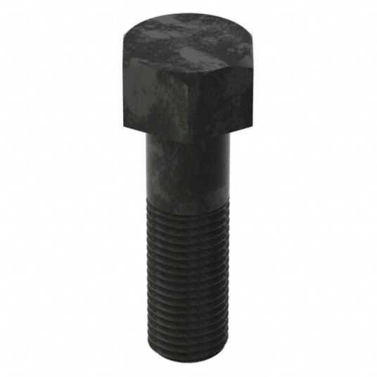 1-1/2"-6, Hex Head Cap Screw, 5 in Fastener Length, Grade 8 Steel ...