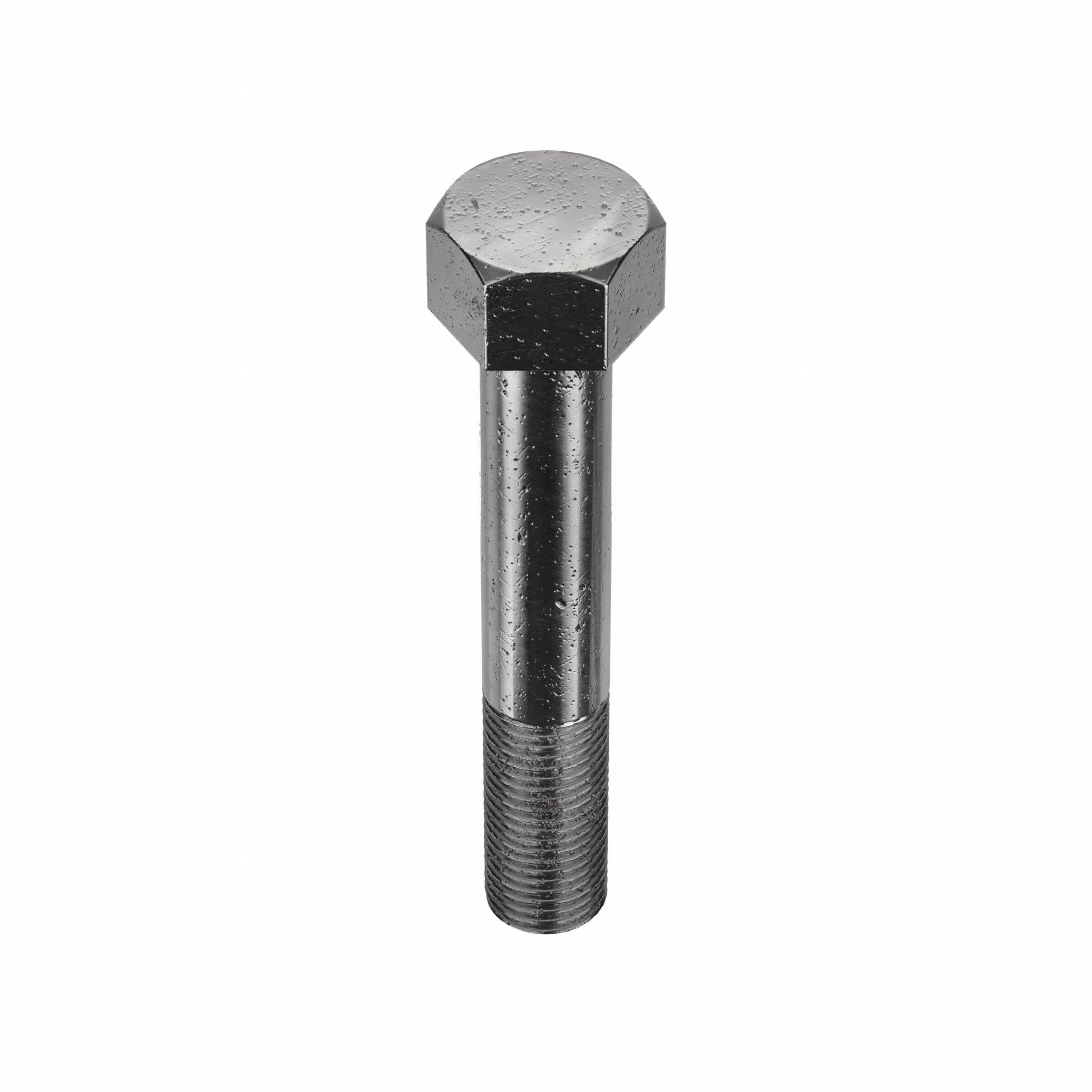 APPROVED VENDOR Tornillo de Cabeza de Dado Hexagonal 1-1/2"-6 Grado 8 Longitud de 9", Acabado ...