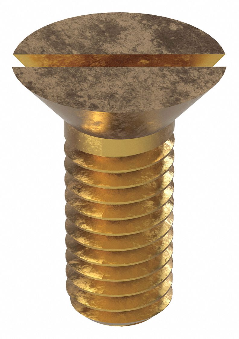 #10-32 Thread Size, 5/8 in Lg, Machine Screw - 2FA77|116044-PG - Grainger