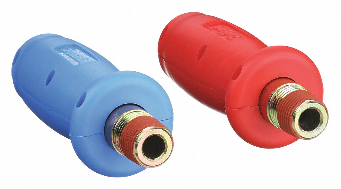 VELVAC, Polyurethane/Steel, Blue/Red, Gladhand Grip - 2FAD2|035070 ...