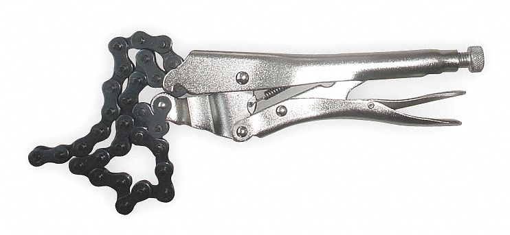 WESTWARD, Fixed, 3 1/2 in Max Jaw Opening, Locking Chain Clamp - 2FDC3 ...