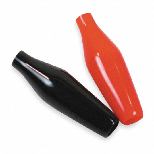 GROTE, Black/Red, 2, Alligator Clip Boot - 2FDY1|82-9609 - Grainger