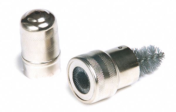 GROTE Brush Post: Silver - 2FER8|84-9186 - Grainger