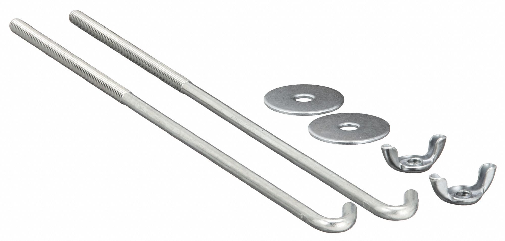 GROTE, Hold Down, 10 in Overall Lg, Hold Down Set J Bolt - 2FFH5|84 ...