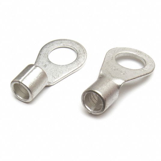 GROTE Lug: Brazed Seam Lugs, Crimp/Solder, Tin Plated Copper, 6 ga, 1/2 ...