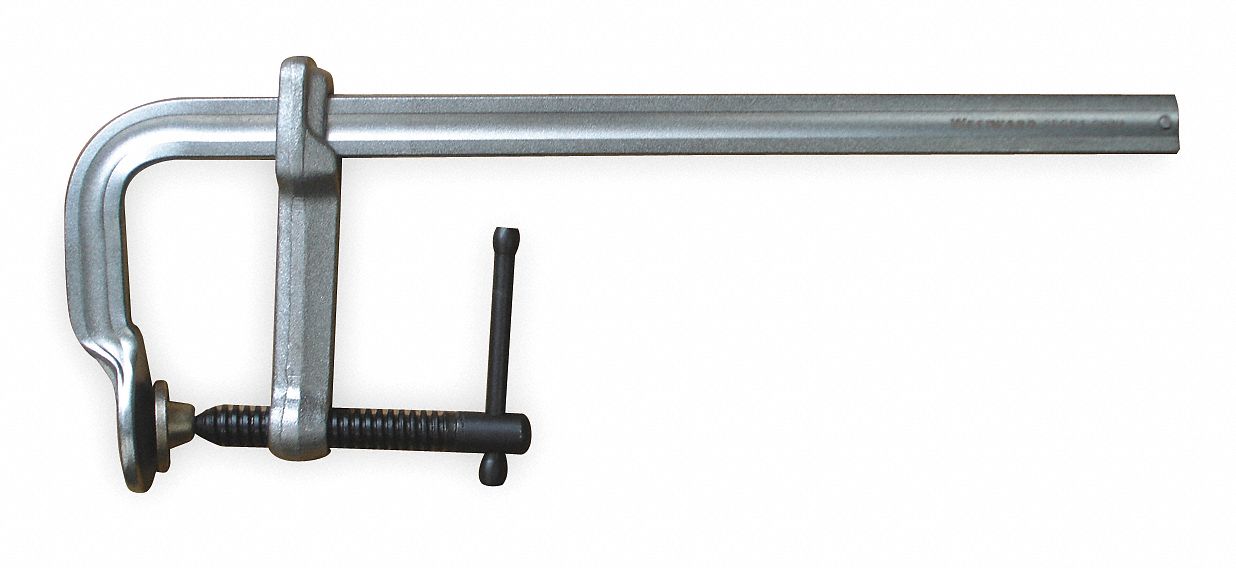 WESTWARD L Clamp,16 Max. Jaw Opening (In.),2600 lb. Nominal Clamping ...