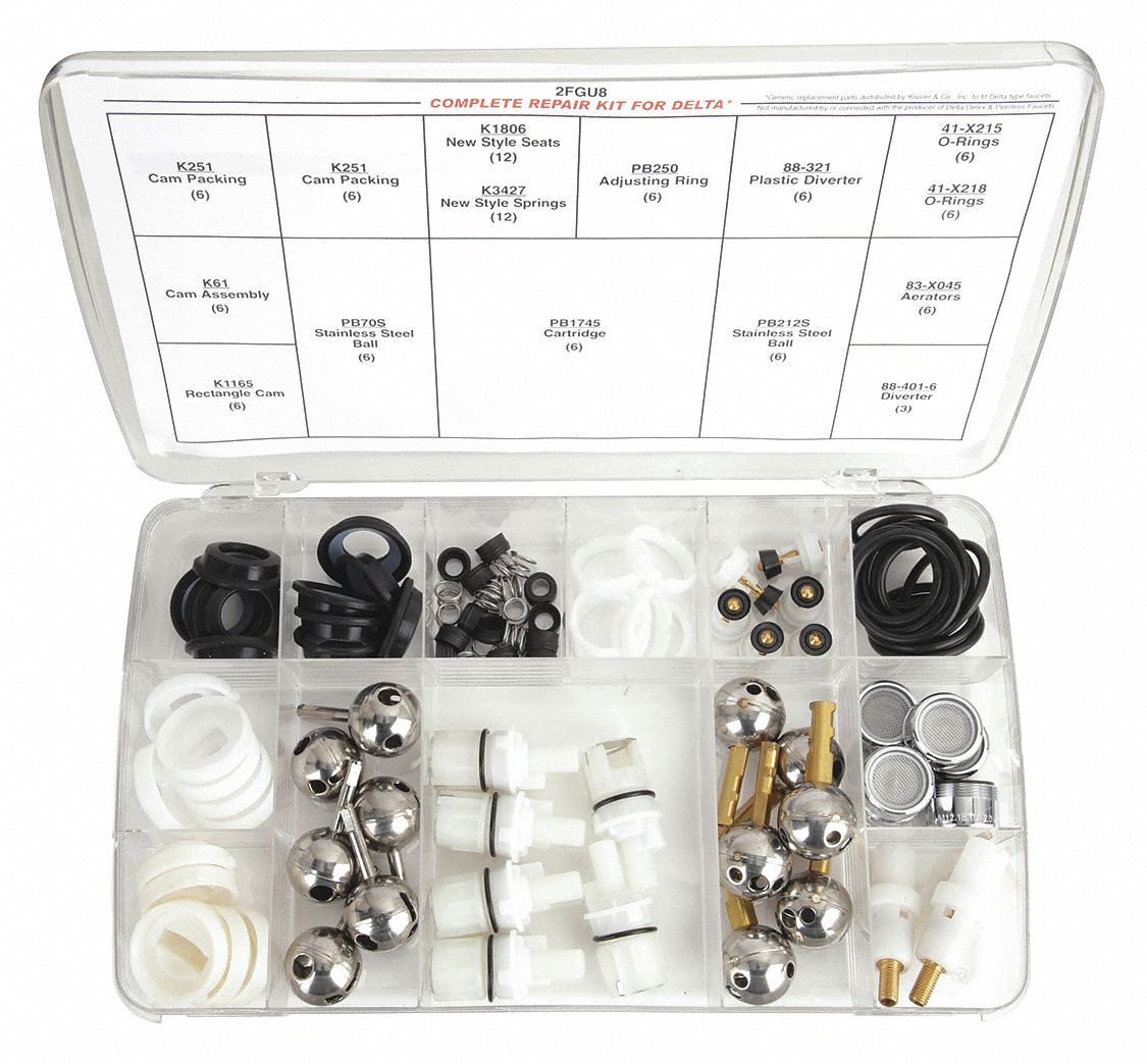KISSLER, Delta, Stem, Faucet Repair Kit - 2FGU8|540-7270 - Grainger