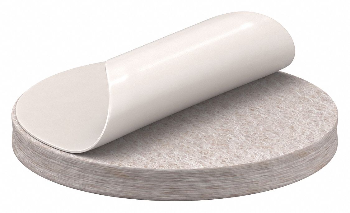 6 in Dia, 3/8 in Thick, Wool Felt Disc - 2FHE9|2FHE9 - Grainger