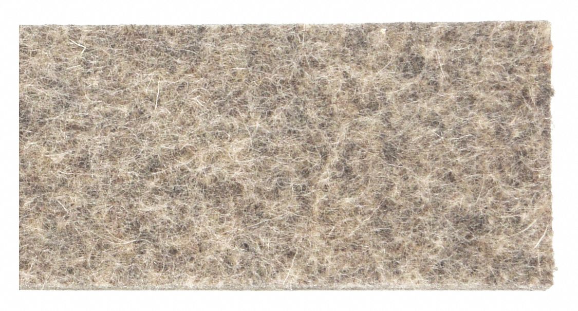 1/2 in W x 12 in L, 1/8 in Thick, Wool Felt Strip - 2FJB6|2FJB6 - Grainger