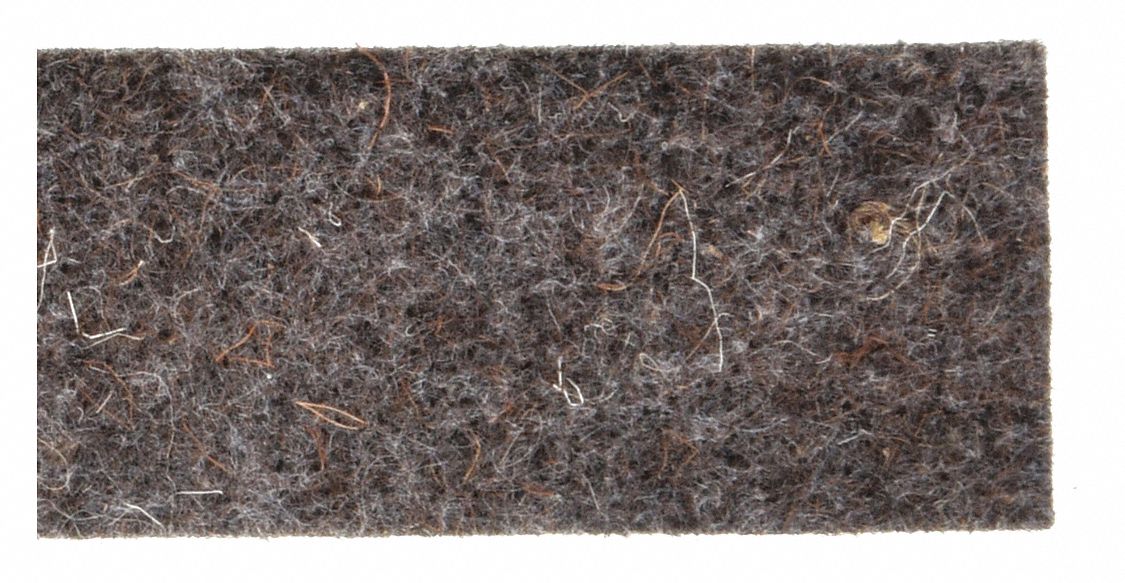 1 1/2 in W x 10 ft L, 1/8 in Thick, Wool Felt Strip - 2FKH2|2FKH2 ...