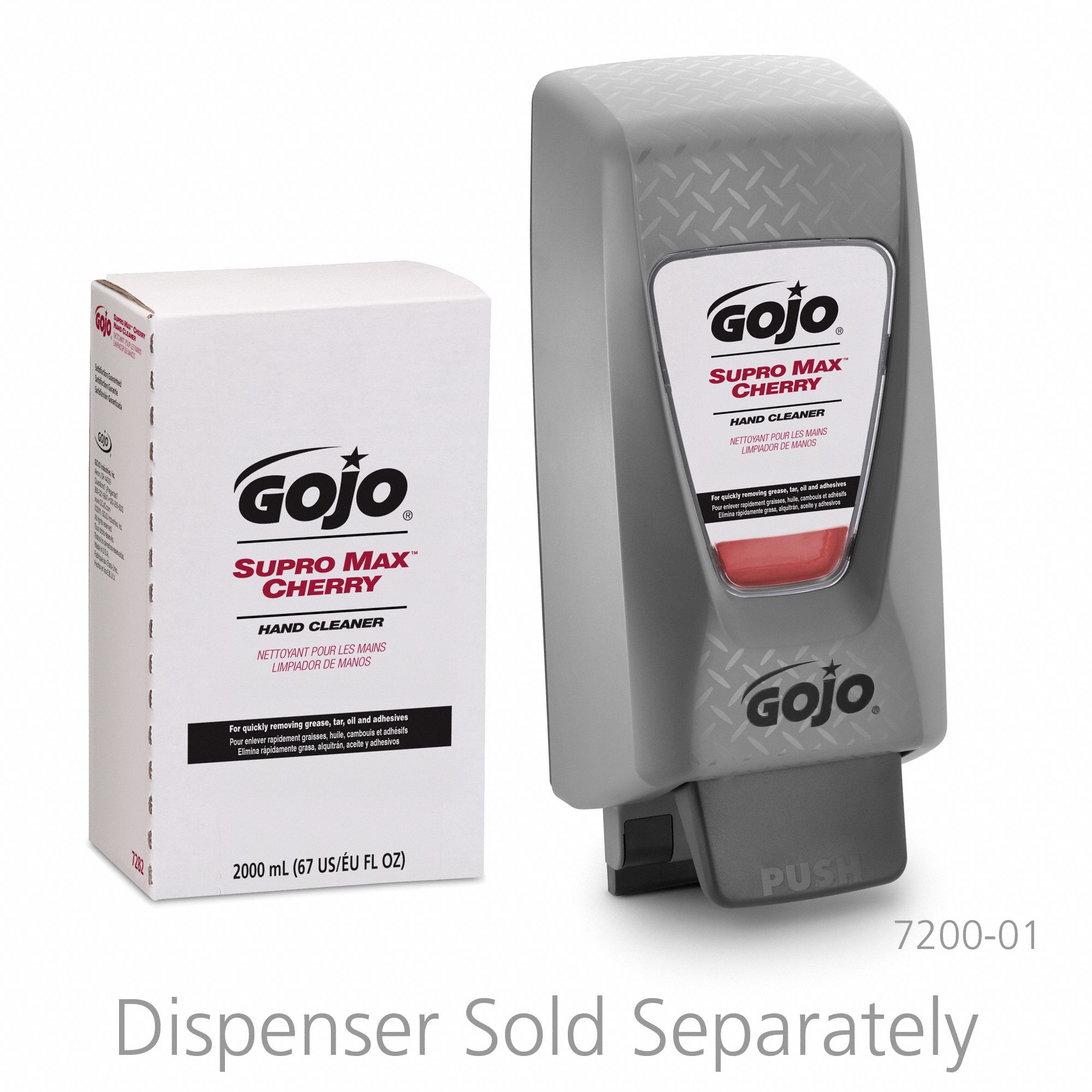 GOJO Cherry, Powder, Hand Cleaner, 2000mL, Cartridge, TDX, PK 4 - 2FPN6 ...