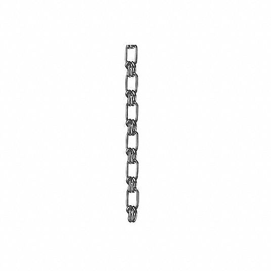 100 ft Chain, 1/0 Trade Size, 265 lb Working Load Limit, For Lifting ...