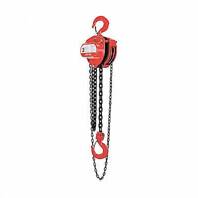Manual Chain Hoist, 1000 lb Load Capacity, 10 ft Hoist Lift, 15/16 in ...