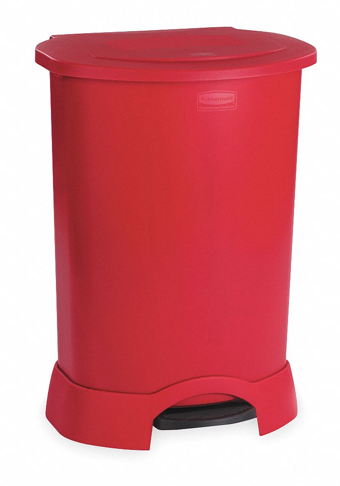 30 gal, Oval, Red - Grainger