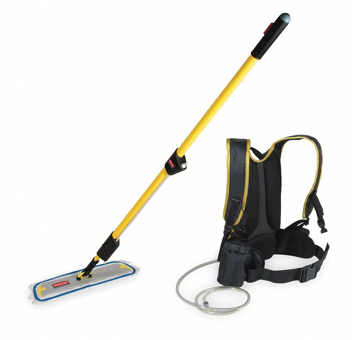 Spray Mop Kit, 6 1/2 in x 18 in, Wet Mop Head and Handle - Grainger