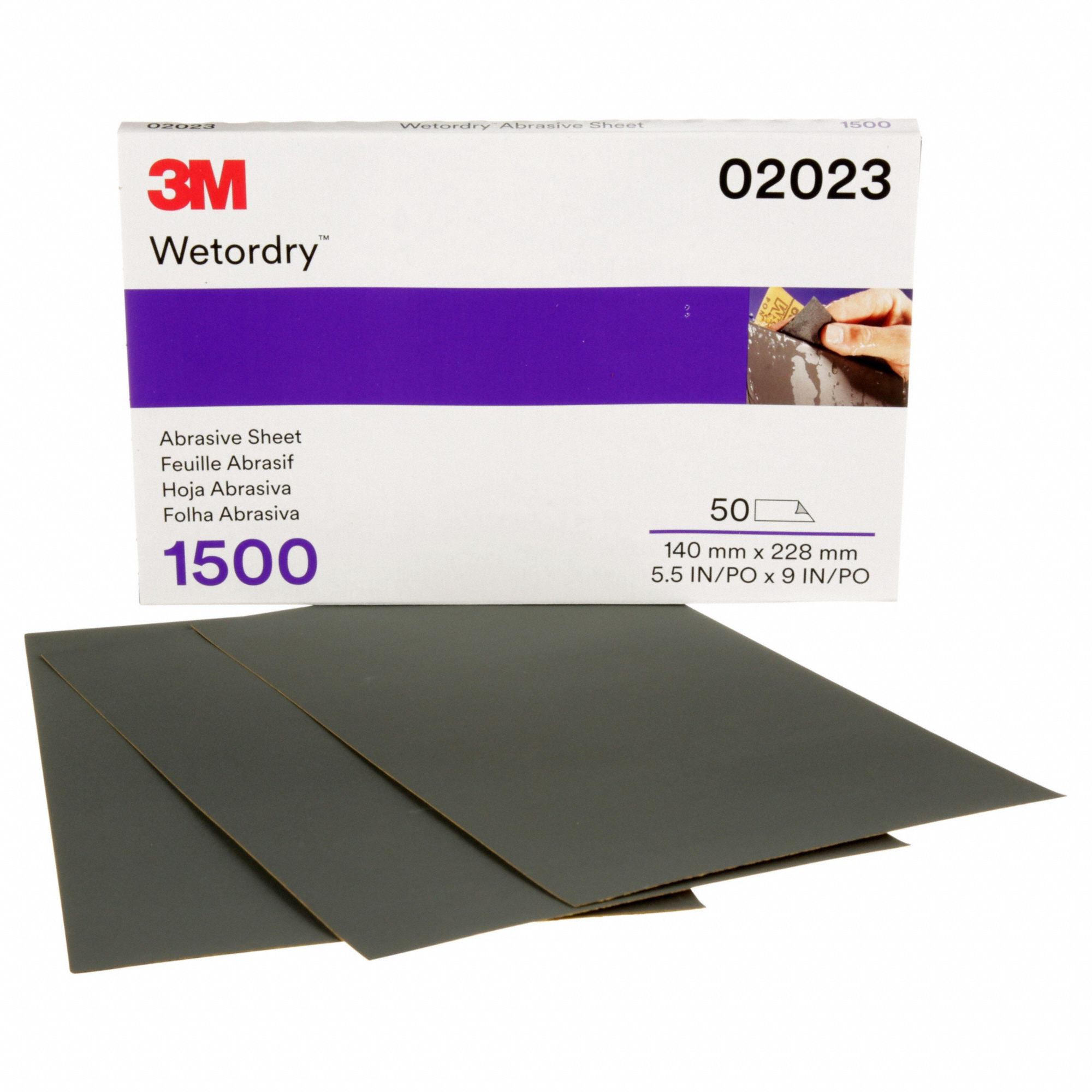 3M, 9 in W x 11 in L, Garnet, Sanding Sheet - 2FVT2|70070927317 - Grainger