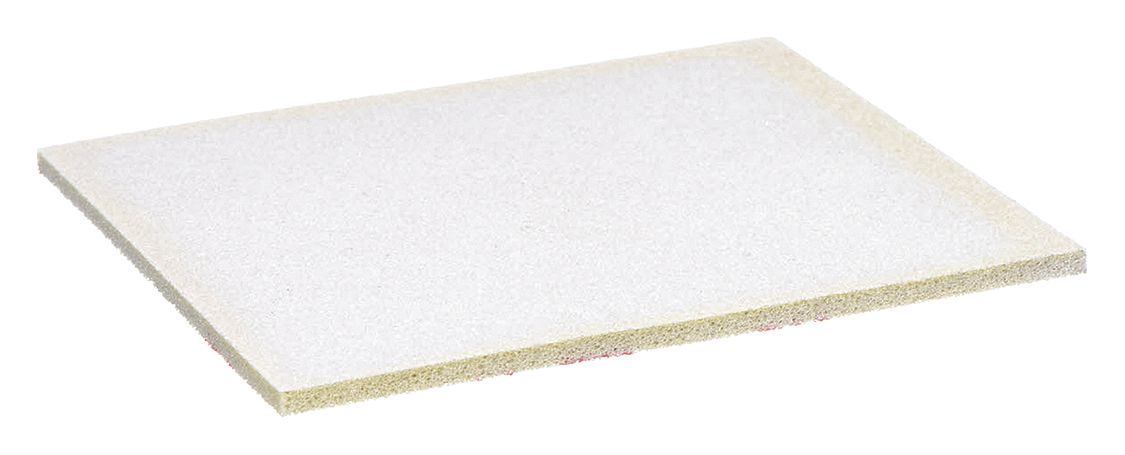 3M, 4 in W x 5 1/2 in L x 3/16 in T, Aluminum Oxide, Contour Sanding ...