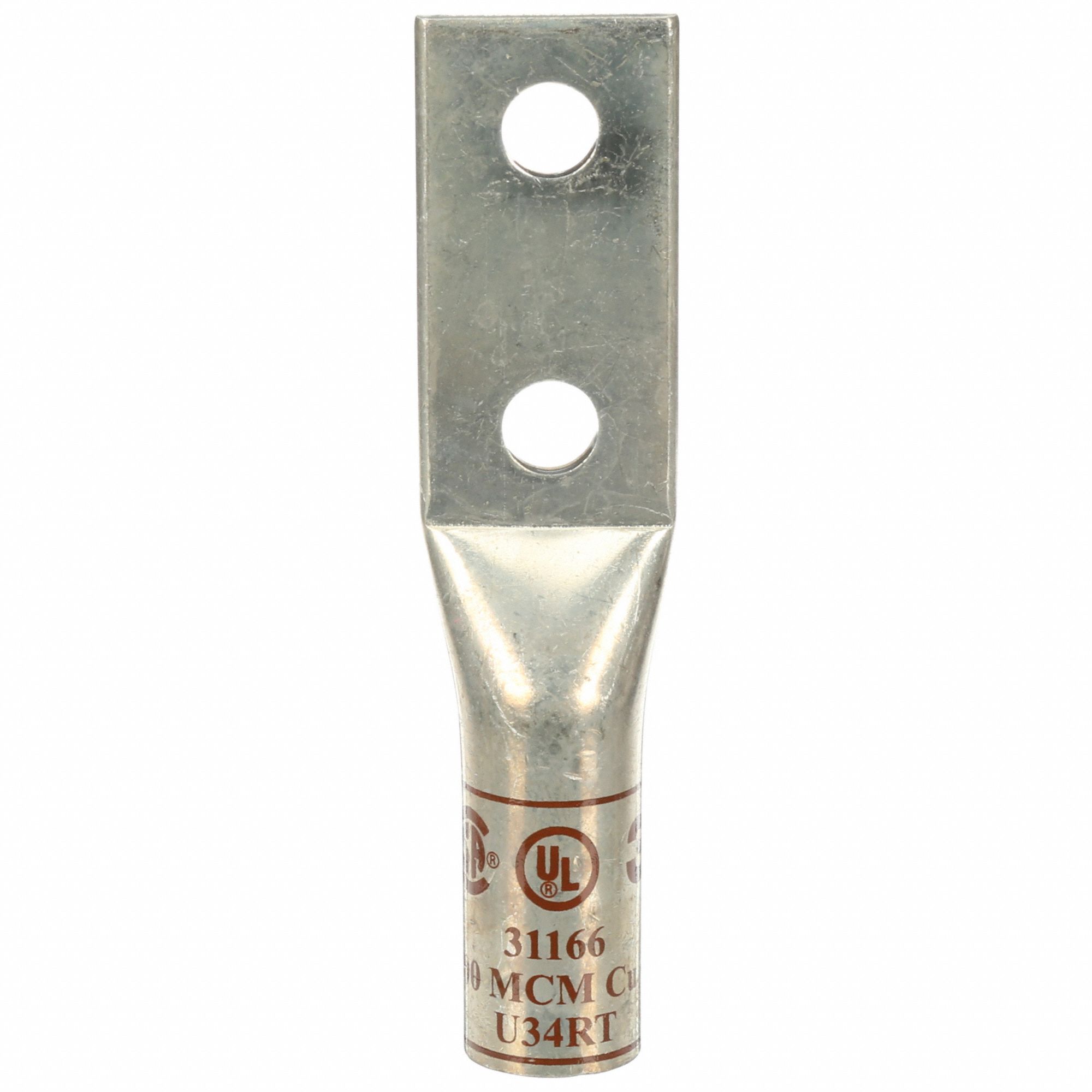 500 kcmil Max Wire Size, 1/2 in Stud Size, Two-Hole Lug Compression ...