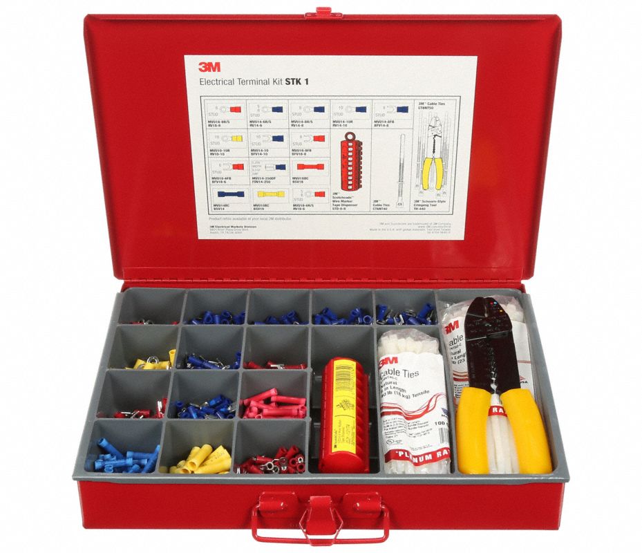 3M Terminal Kit STK-2, Surtido, Número de Piezas: 850 - Juego de ...