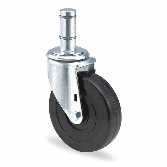 Swivel Stem Caster, 5 in Wheel Dia., 200 lb Load Rating - Grainger